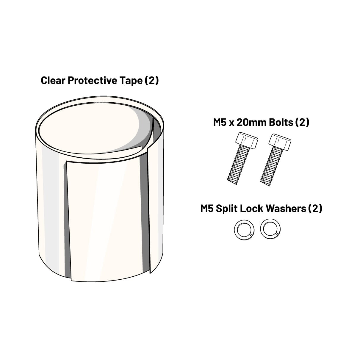 Old Man Mountain Hardware Kit 7 Road Puck Hardware & Tape - Does not ...