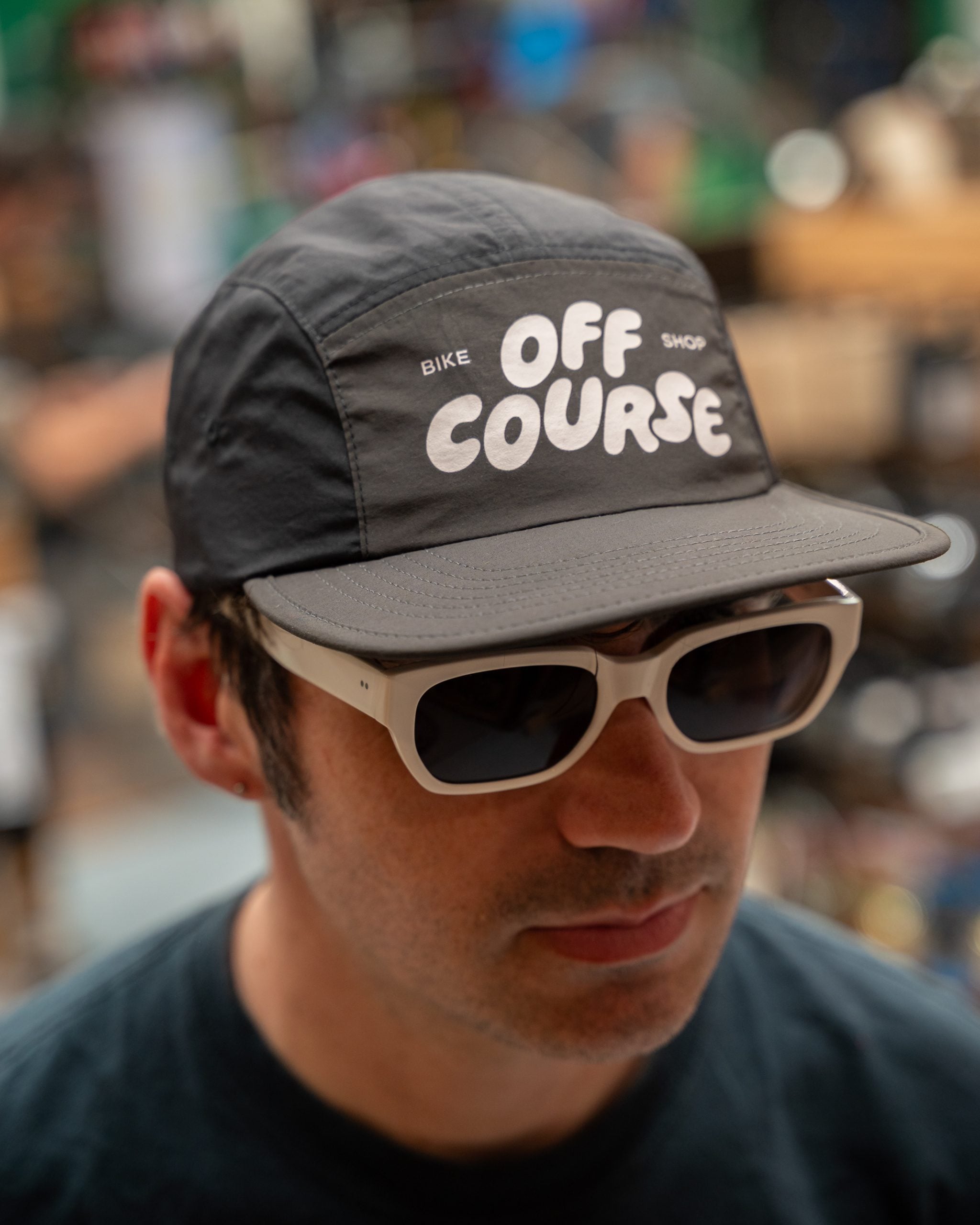 Off Course Bike Shop Two-Tone Action Cap - Black/Charcoal | Off Course ...