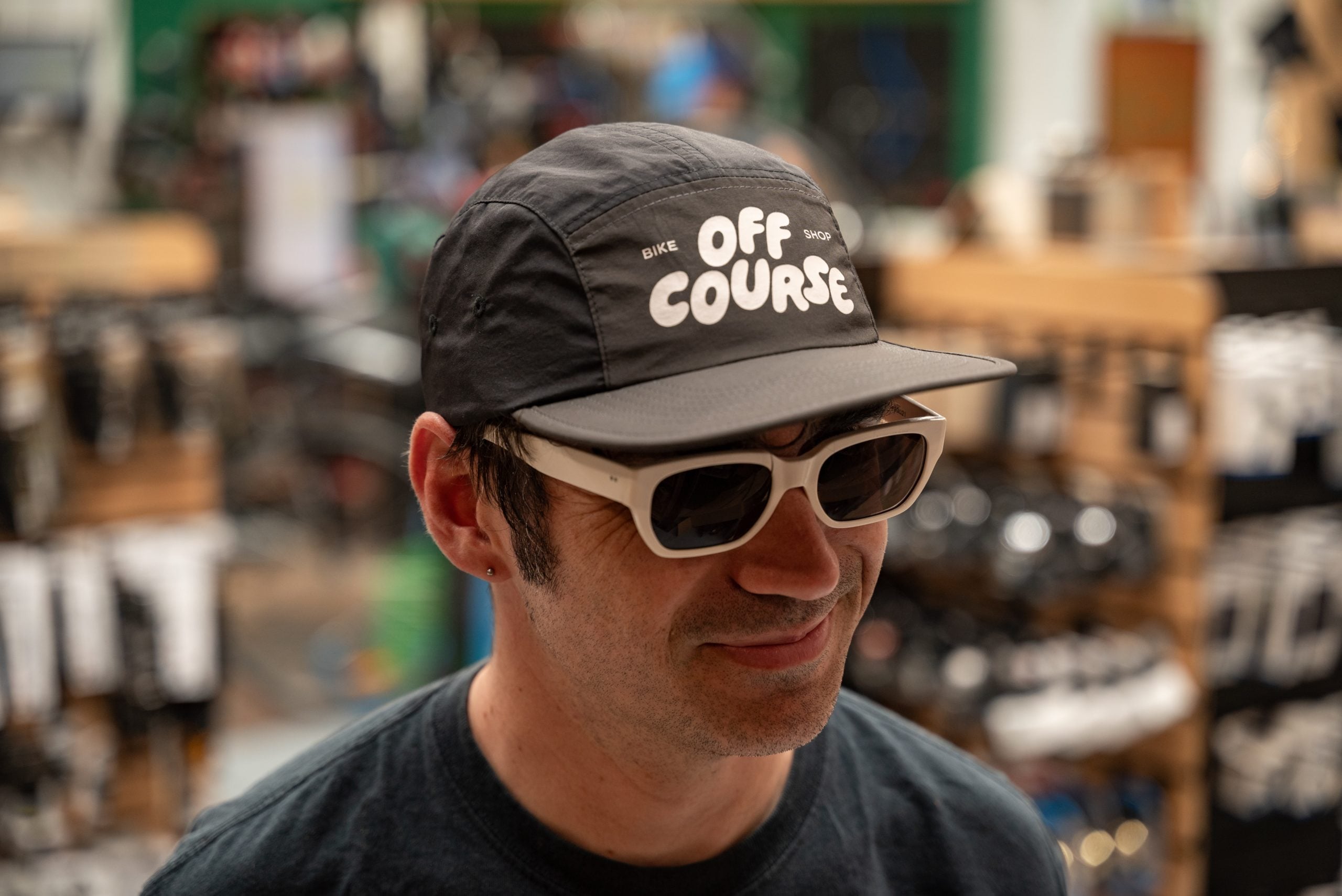 Off Course Bike Shop Two-Tone Action Cap - Black/Charcoal | Off Course ...